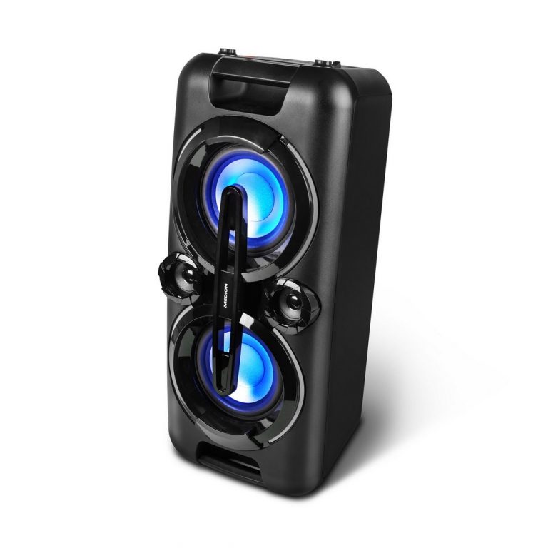 MEDION Party-Soundsystem mit Bluetooth und LED-Lichtern ab sofort im ...