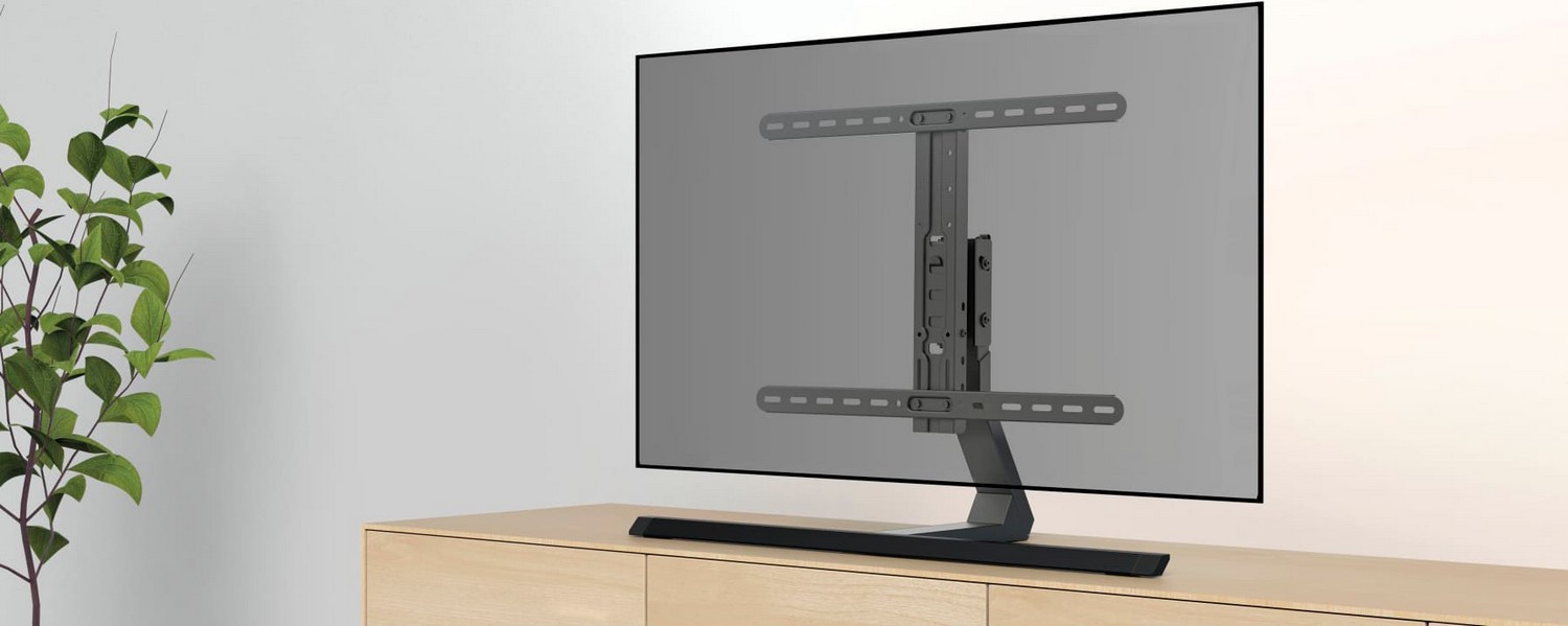 TV auf schlankem Fuß – Hartware