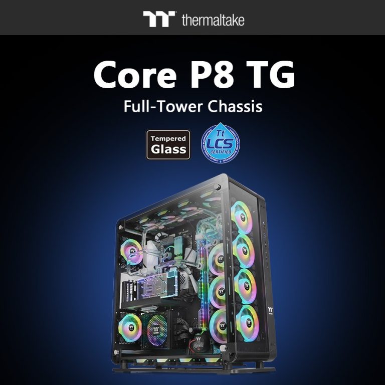 The New Core P8 Tempered Glass Full Tower Chassis Available Now – Hartware