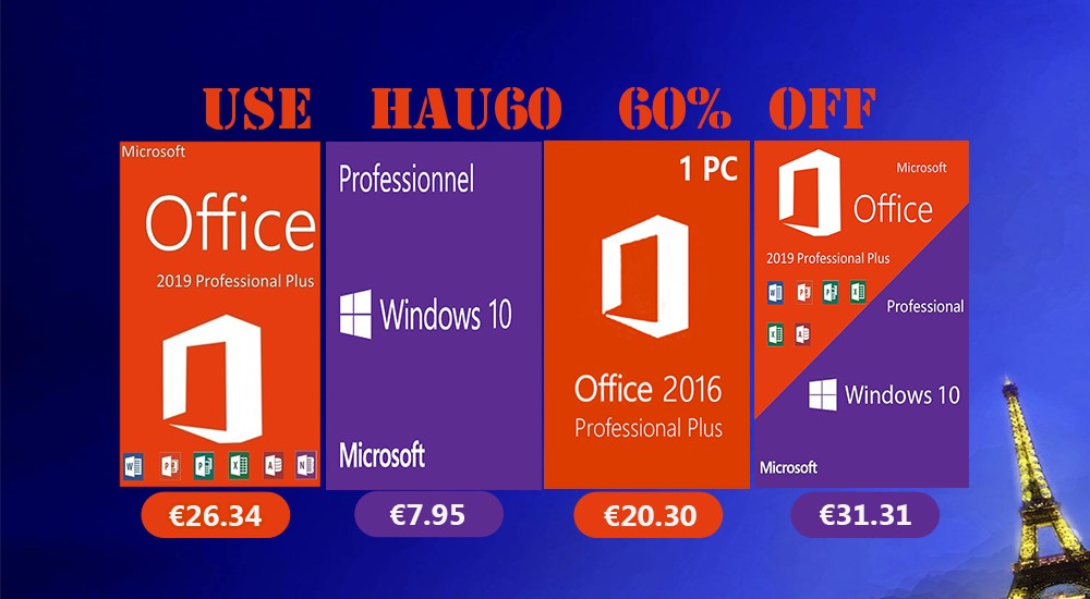 Big Promotion Windows 10 Pro 7 95 Office 2016 Pro 20 30 Hartware