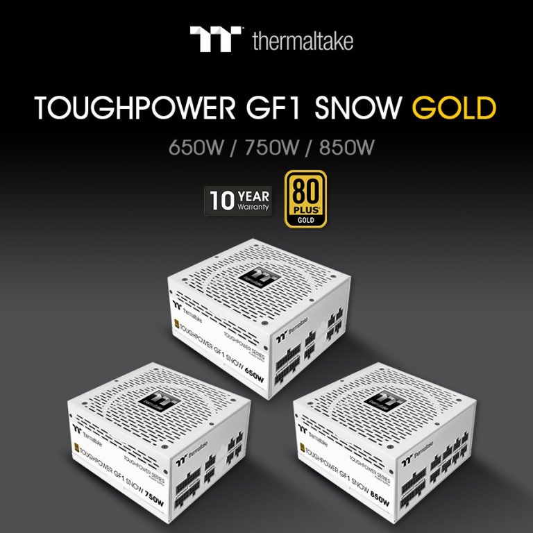 Thermaltake Releases Toughpower GF3 1200W & GF A3 850W/1050W in Snow Edition – Hartware