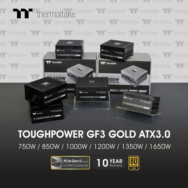 Thermaltake Releases Toughpower GF3 1200W & GF A3 850W/1050W in Snow Edition – Hartware