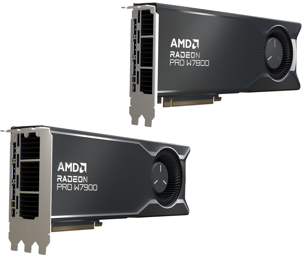 AMD Radeon Pro W7000: Zwei neue Grafikkarten für Workstations – Hartware