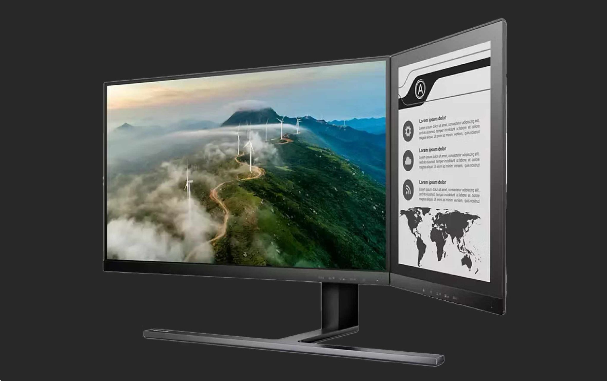 Philips 24B1D5600: Monitor-Kombination aus LC- und E-Ink-Display – Hartware