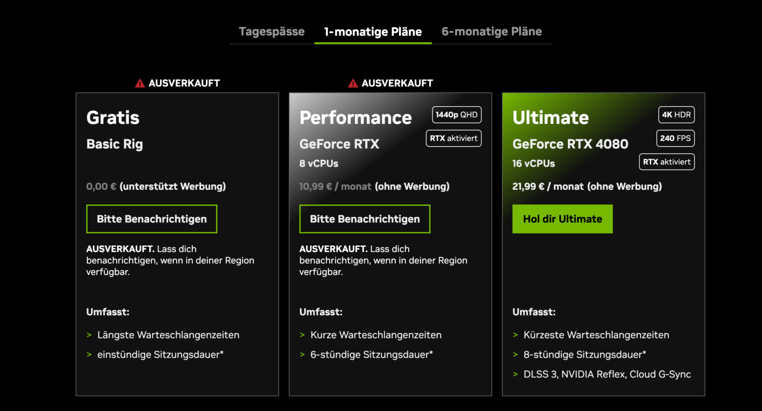 Nvidia GeForce Now: Fast alle Abos sind aktuell „ausverkauft“ – Hartware